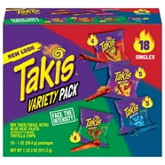 Takis Blue Heat Mini 25 pc / 1.23 oz Bite Size Multipack, Hot Chili ...