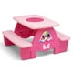 Disney Minnie Mouse Picnic Table with Block Baseplate & Cupholders ...