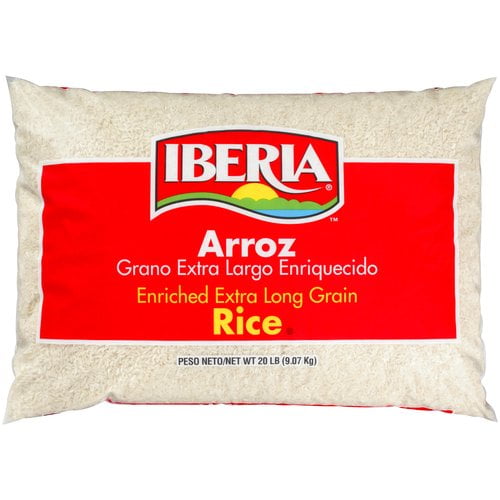Iberia Enriched Extra Long Grain Rice, 20 lb - Walmart.com