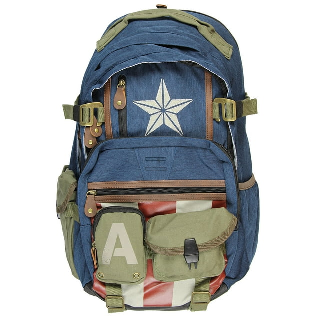 Captain America Better Built Backpack with Herringbone Accents - by ...