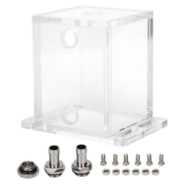 Acrylic Water Tank GQSXT3 Fully Transparent 3 Holes Water Cooler with ...