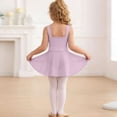 DAETIROS Pink Girls Tulle Dress Square Neck Sleeveless Soft Stretchy ...