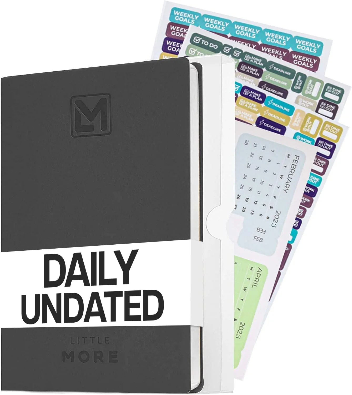 Little MorePlanner Undated Planner A5 - Gray - Walmart.com