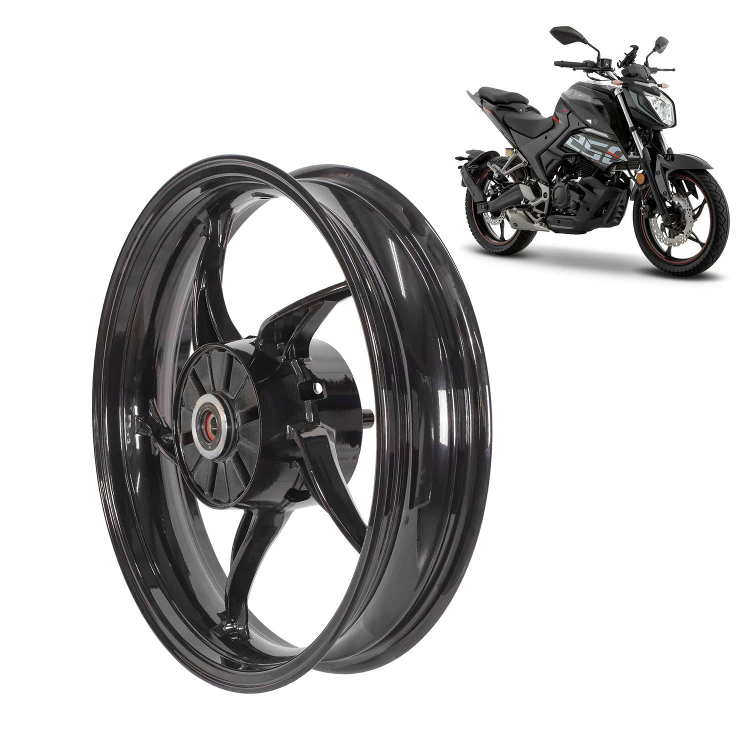 Rin Completo Trasero Aspas Moto 250z Feno de Disco Kinlley plateado ...