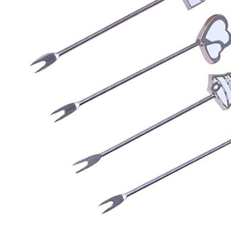 kurtrusly 4pcs/set Ocean Style Starfish Shell Fish Shape Forks Cake ...