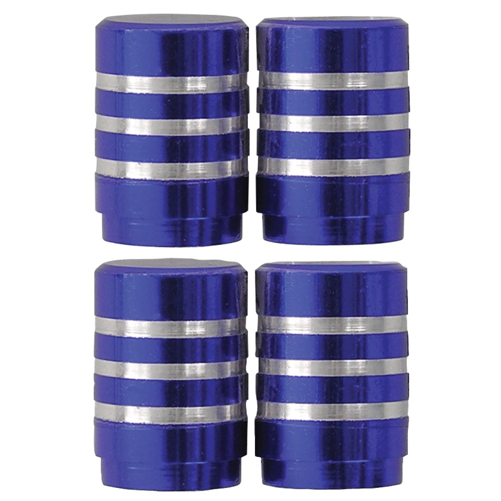 Custom Accessories 16013 Machined Aluminum Valve Caps Blue - Walmart ...