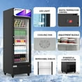 NAFCOOL 13.3 Cu ft Commercial Refrigerator, Glass Door Merchandiser ...