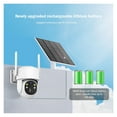 Security camera， Solar 4MP 4x Digital Zoom Surveillance IP Camera PIR ...