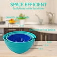 TP 3-Piece Stackable Melamine Mixing Bowl Set with Lids, Dishwasher ...