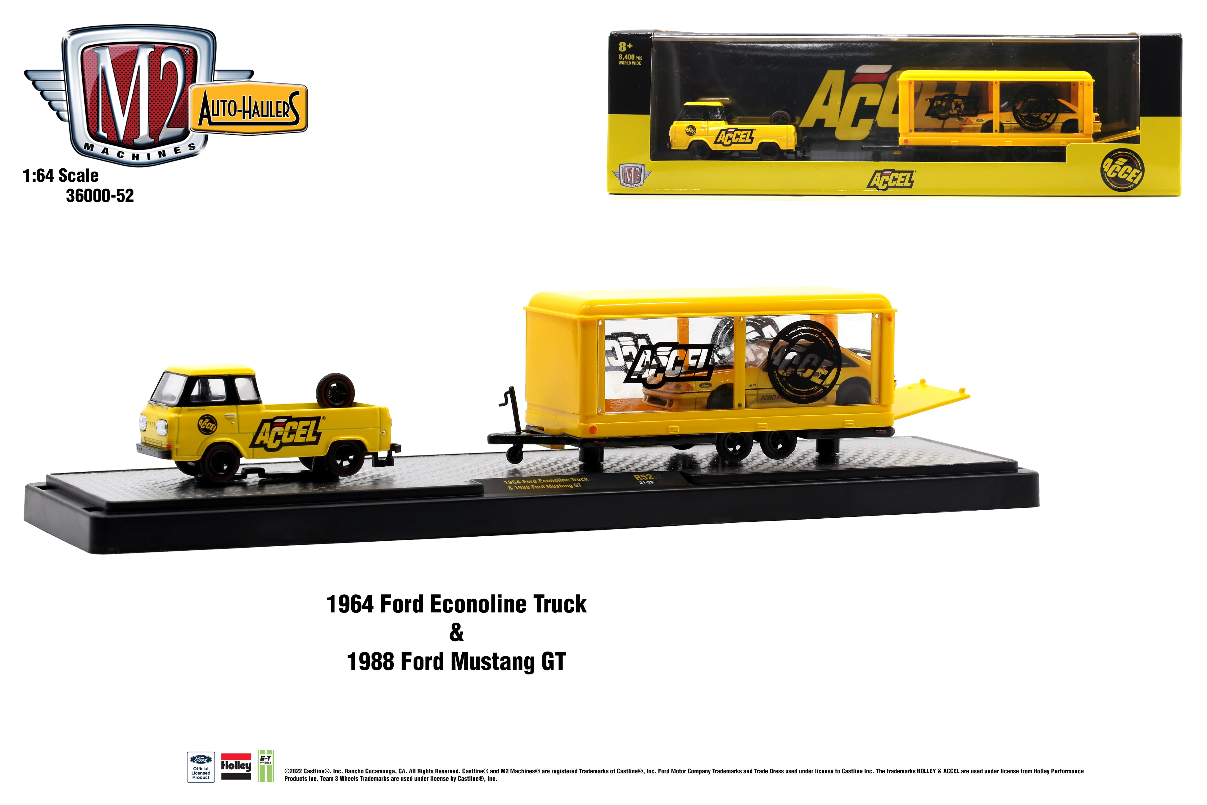 M2 Machines Auto Hauler 52 1964 Ford Econoline Truck & 1988 Ford ...