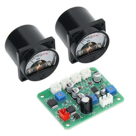 Warm Backlight VU Meter Kit,2PCS VU Meter Panel DIY Audio Level Meter ...