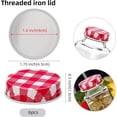 6 Pcs iron Jar Lids Lids for 4 oz and 6 oz Square Spice Jars Reusable ...