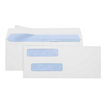Aimoh 1000#8 Double Window Gummed Security Envelopes - for Business ...