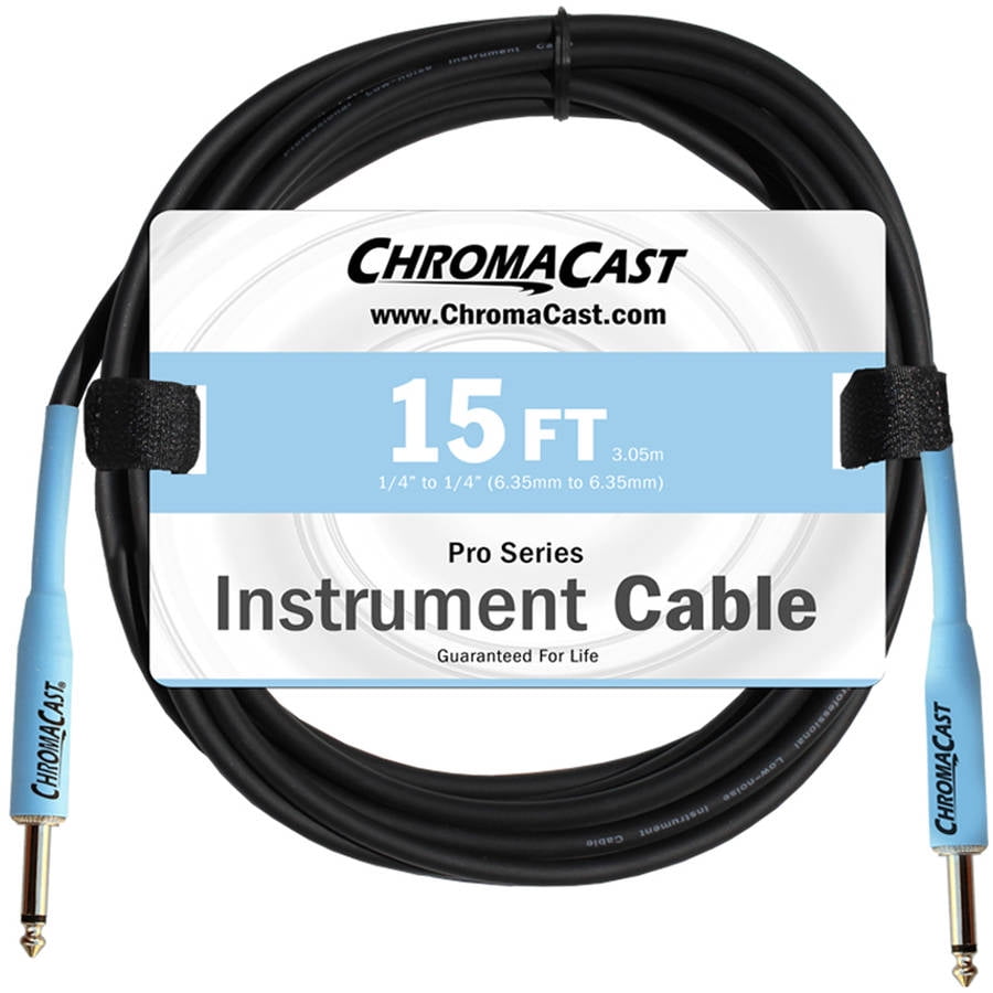 ChromaCast 15-Foot Pro Series Instrument Cable with Straight-Straight ...
