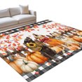 Area Rug 3x5ft, Autumn Pumpkins Dog Washable Rugs for Living Room ...