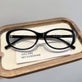 Retro Tortoiseshell Oval Eyeglasses, Non-Prescription Clear Lens ...