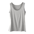 Byworldtasic No Boundaries Womens Basic Tank Tops Sleeveless Round Neck ...