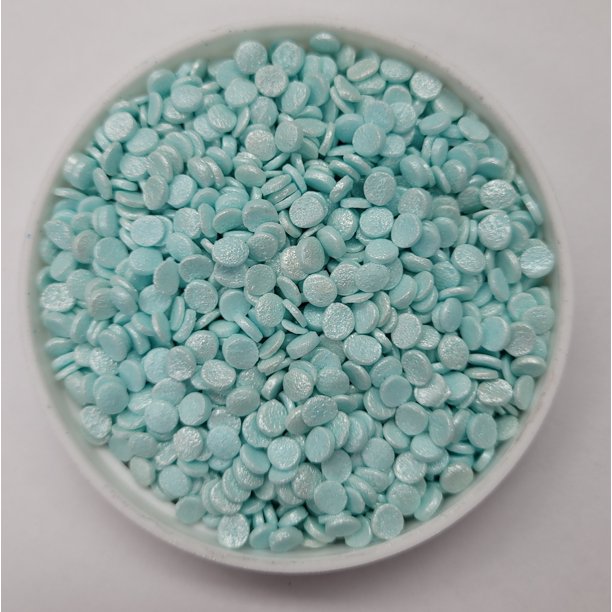 Baby Blue Edible Sequin Confetti Quins Sprinkles 4 Ounces - Walmart.com