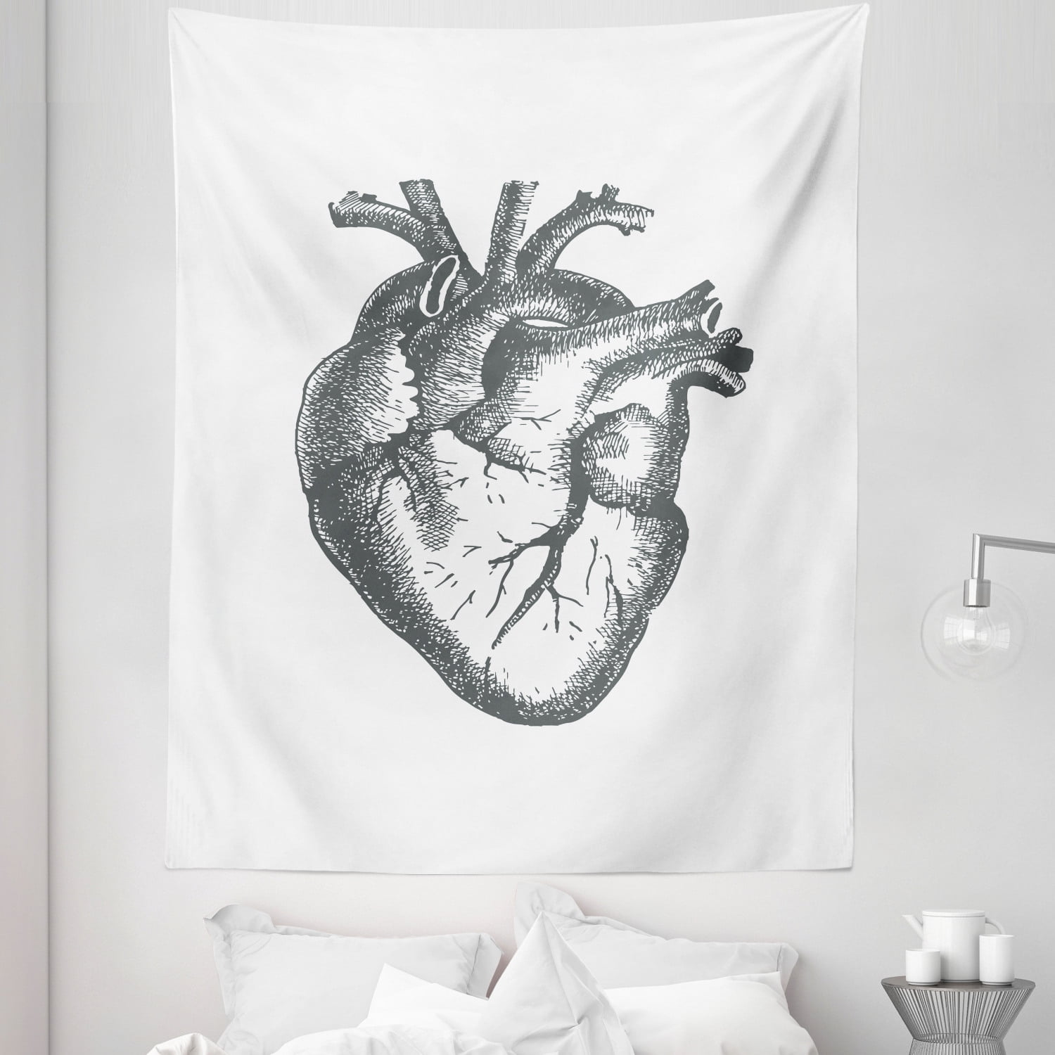 Anatomy Tapestry, Blood Pumping Organ Veins Completely Muscles Medical ...