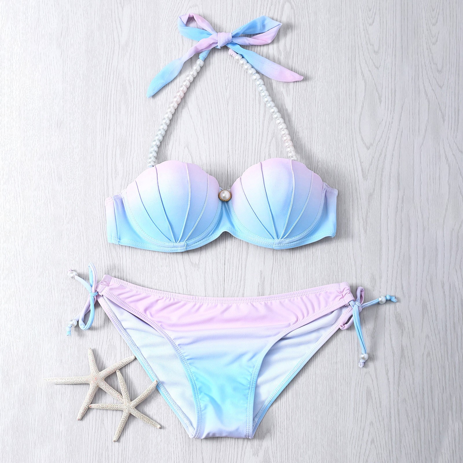 Aayomet Bikini Sets For Women Women's 2 Piece Gradient Bikini Bathing ...