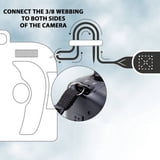 TrueSHOT Camera Strap w/ Vintage Striped Neoprene , Quick Release Clips ...