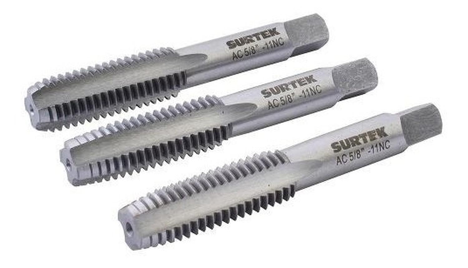 Juego 3 Machuelos Surtek Acero De Alta Velocidad 5/8 -11nc 123570 | Walmart en línea