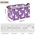 Alpaca Love Pattern Collapsible Storage Bin Open Home Shelf Basket ...