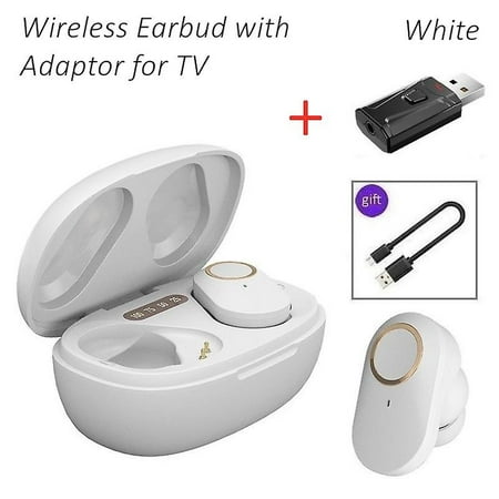 Tws Earbuds Tv Wireless Headset Bluetooth Earphone With Mic Usb Adaptor ...