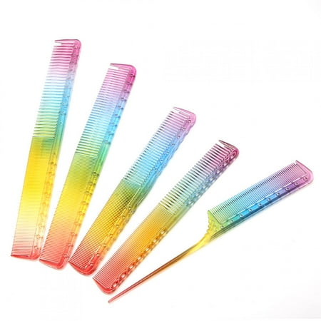 Hairdressing Combs Hair Cutting Combs 5pcs Hair Salon Comb For Curly ...