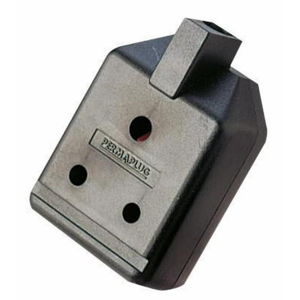 MASTERPLUG - Black 1 Gang 15A Heavy Duty 3 Pin Trailing Socket ...