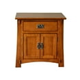 Mission Style Solid Oak Nightstand Model A3 - Michael's Cherry - Walmart.com