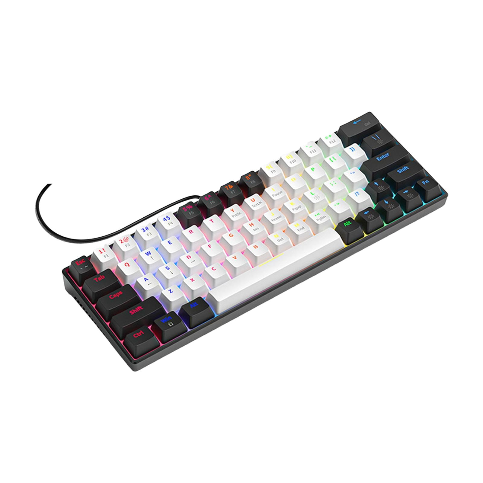 USB Wired Mechanical Keyboard Stepped Arrangement Key Layout Laptop ...