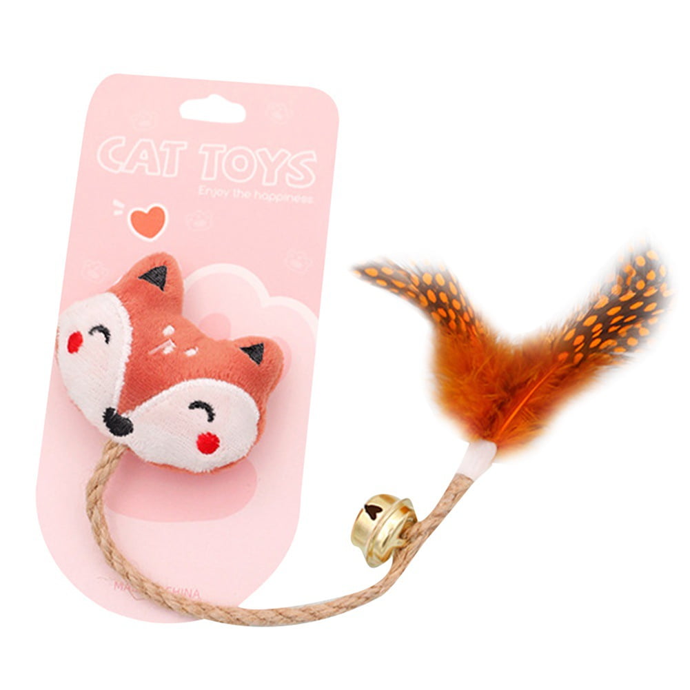 Catnip Filled Cartoon Dolls,Cat Chew Toy Teething Interactive Toy, with ...