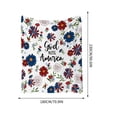 4 Size Patriotic Table Runner Independence Day Memorial Day Decor Red ...