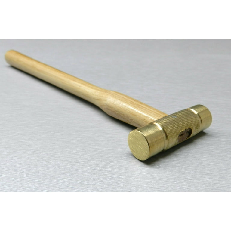 Brass Hammer 2lb Charger Solid Brass Hammer; 16-Ounce Golden Hammer