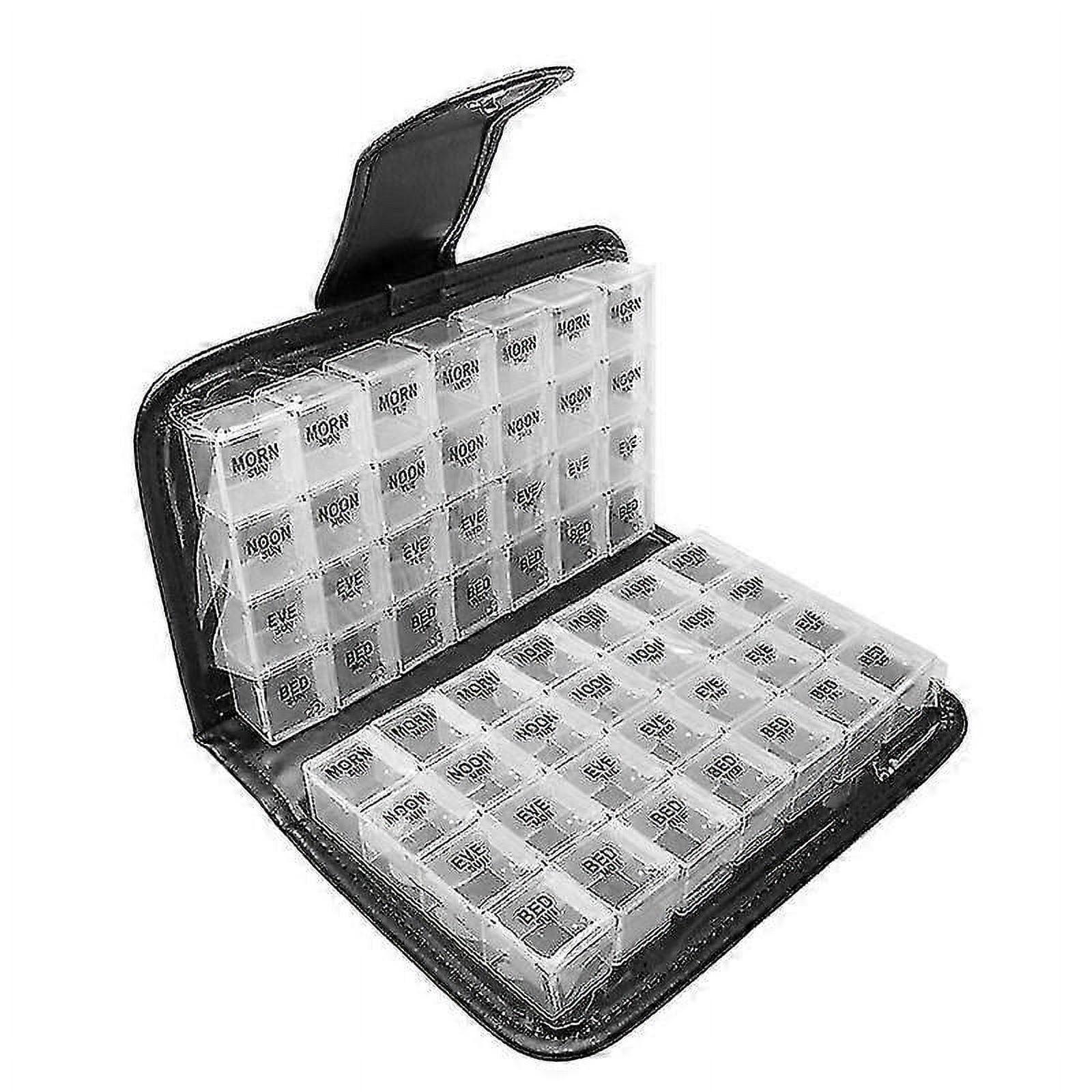 14 Day Pill Box Travel Organizer Dose Medicine Storage Container Box ...