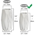 8 Inch White Marble Ceramic Vase for Flowers & Pampas Grass, Simple ...