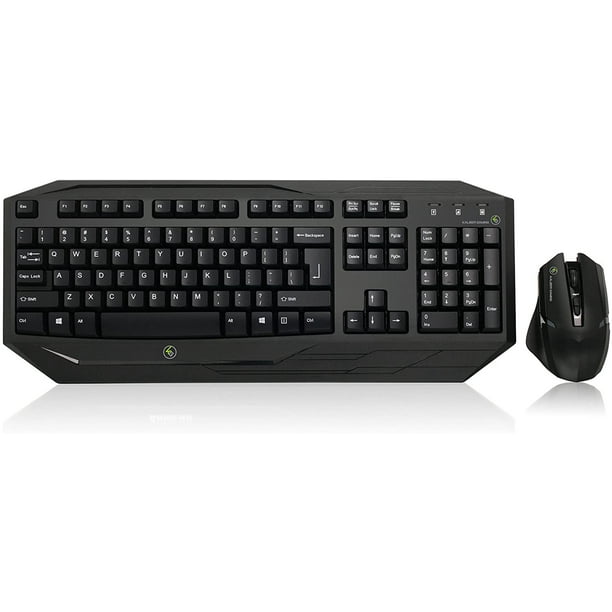 IOGEAR Kaliber Gaming Wireless Gaming Keyboard and Mouse Combo, Black ...