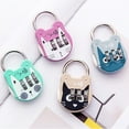3 Digit Combinations Padlock Safe Cipher Lock Cute Cat Combination Lock ...