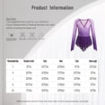 Doomiva Ice Figure Skating Dress for Women Long Sleeves Gradient Color ...