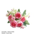 Artificial Peony Rose Bouquets Faux Flowers For Wedding Home Table ...