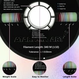 Ataraxia Art White Mini Rainbow Multicolor PLA Plus Filament 1.75mm,3D ...