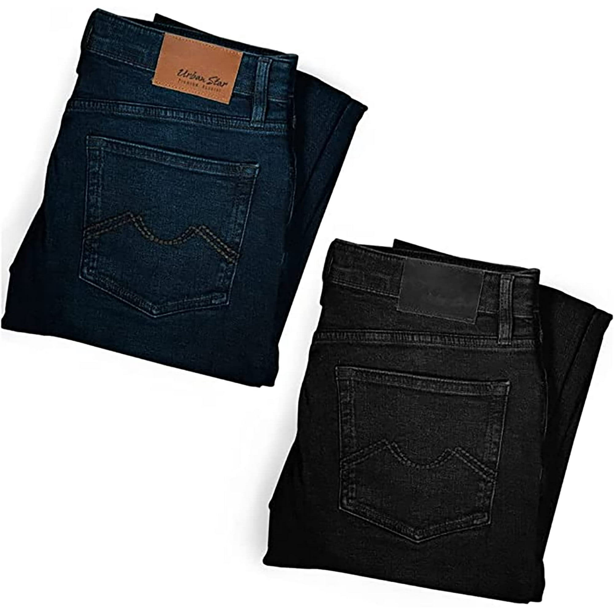 Click here for Urban Star Mens Jeans Relaxed Fit 2-Pack Â€ Straig... prices
