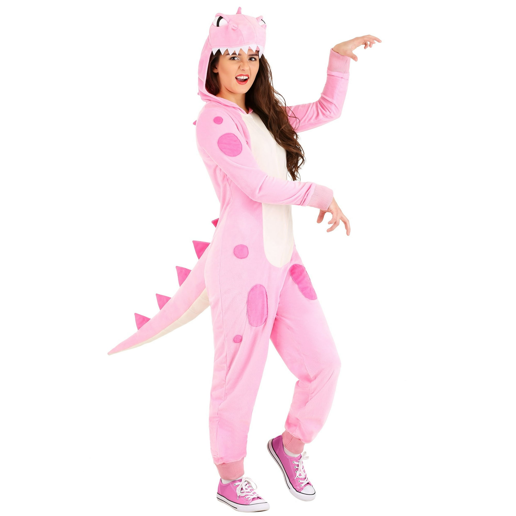 Click here for Fun Costumes Womens Pink Dinosaur Onesie Xs prices