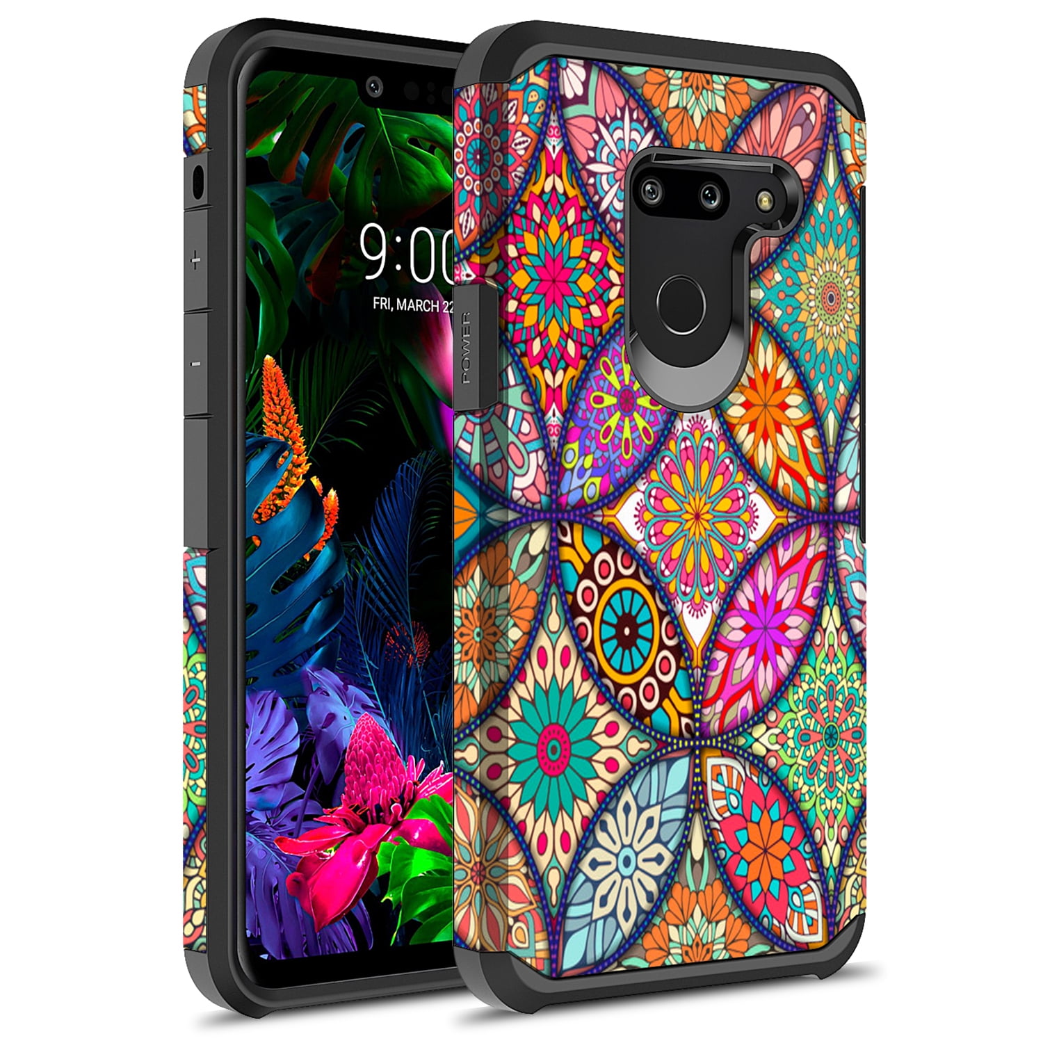 LG G8 ThinQ Case, Kaesar Slim Hybrid Dual Layer Shockproof Hard Cover ...