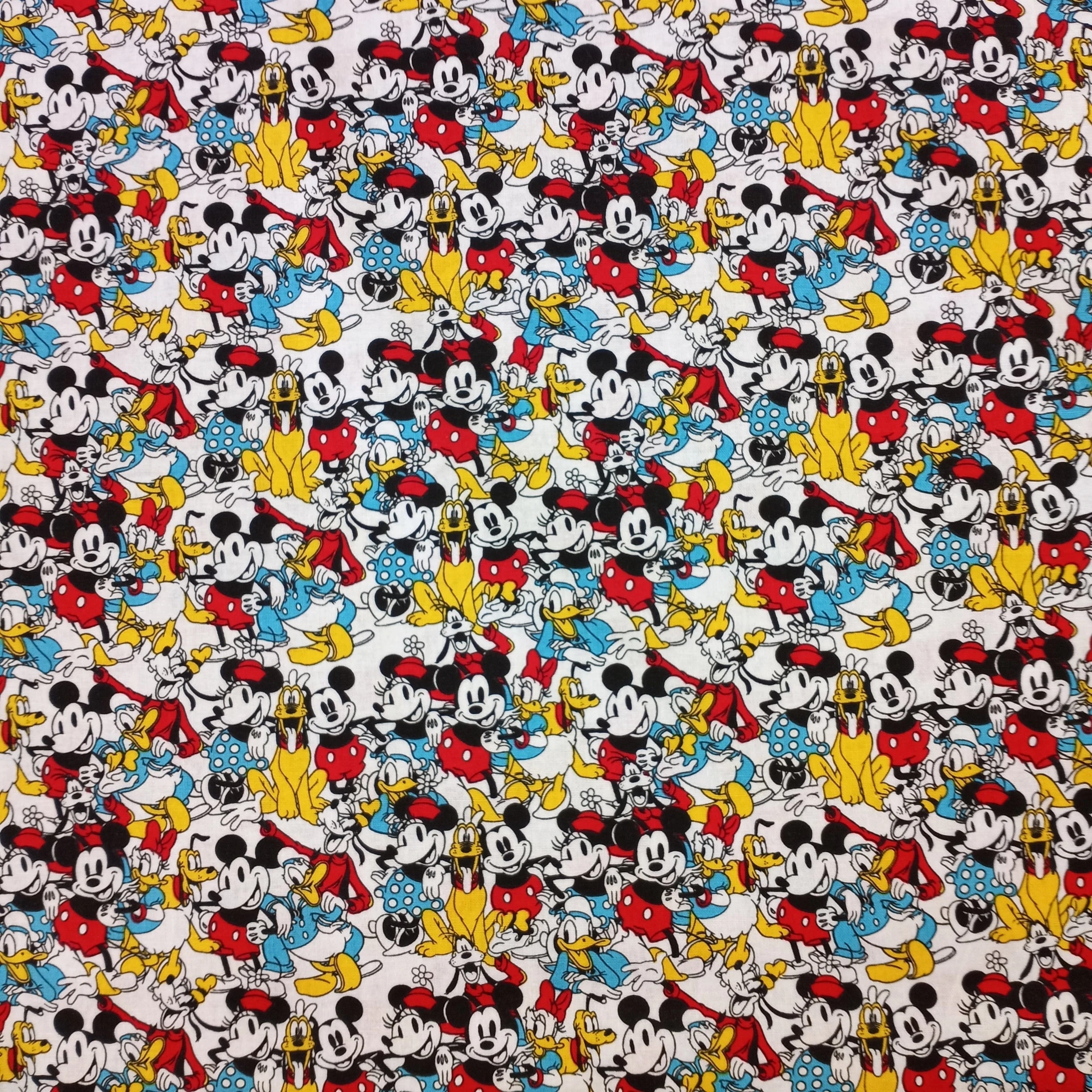 Mickey Mouse Cotton Fabric - Walmart.com