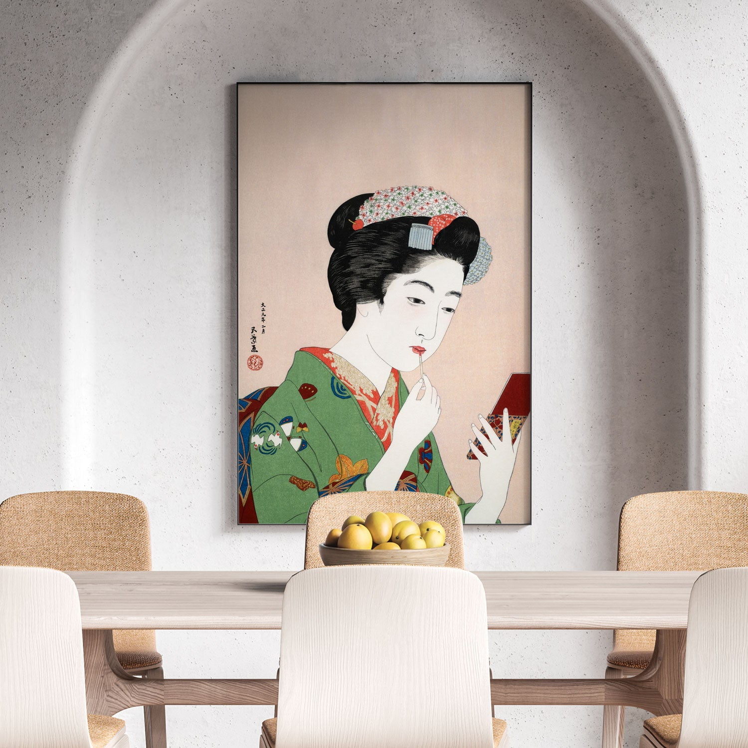 Woman Applying Rouge - 1920 | Goyo Hashiguchi | Premium Fine Art Print ...