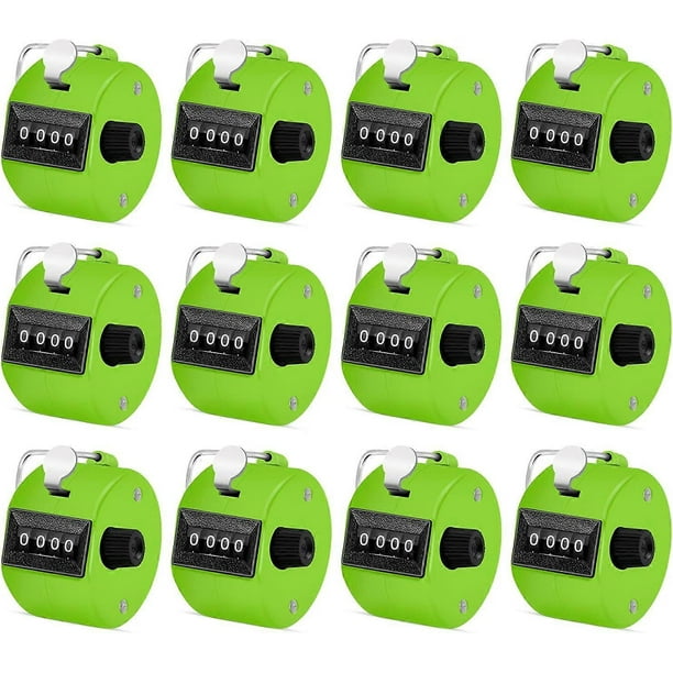 12 Pieces Manual Counting Counter, Manual Mechanical Handheld Pitch ...