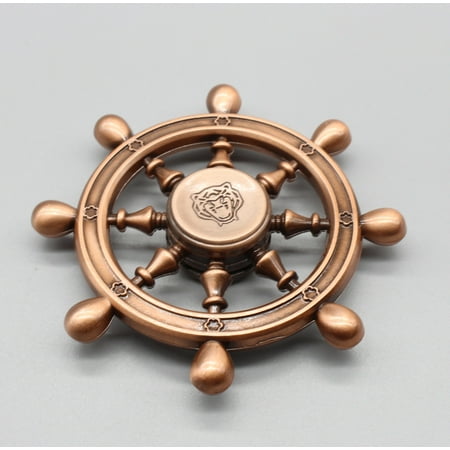 Fidget spinner metal toy spinning rudder shape spinning top pirate ship ...
