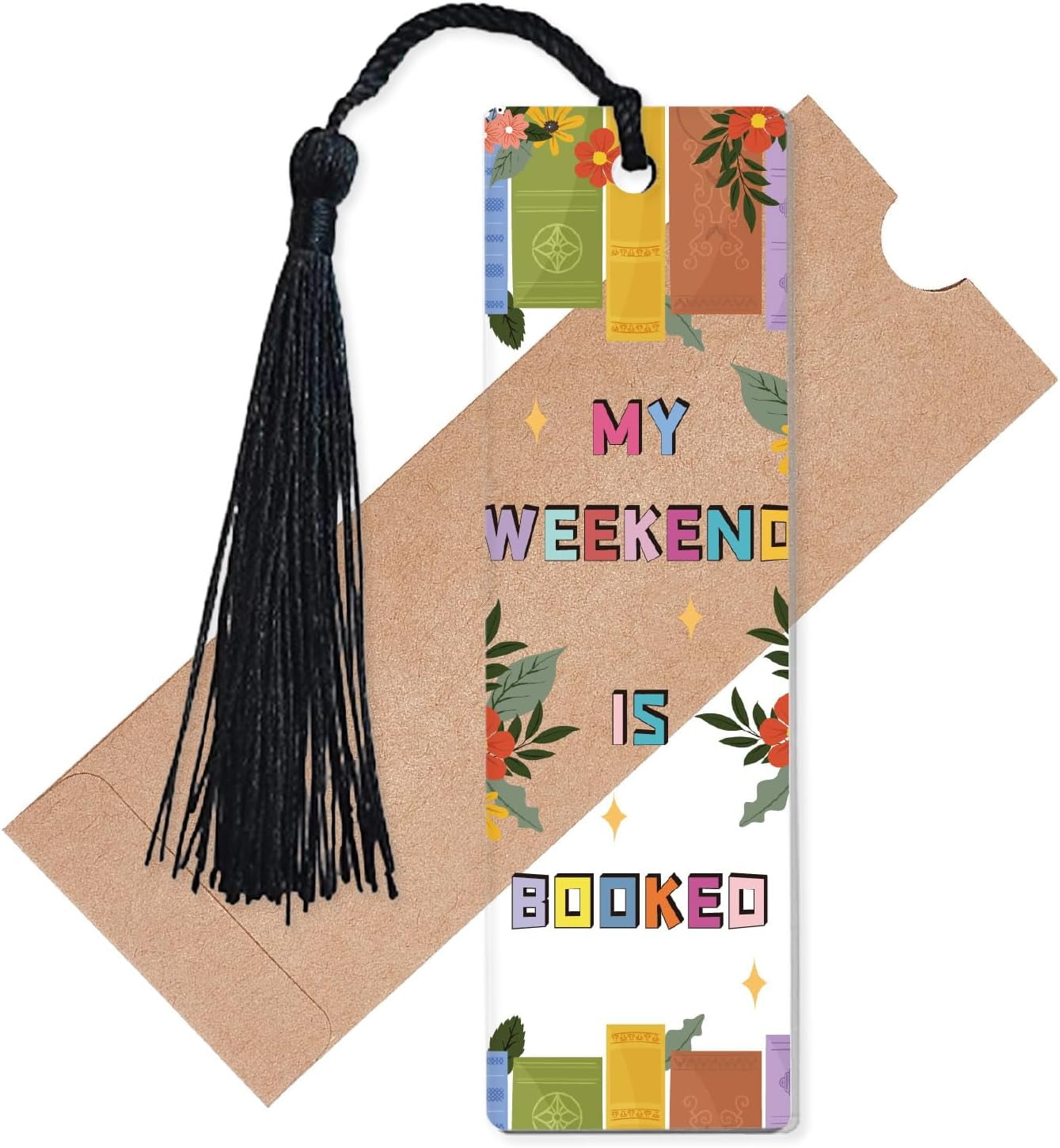 Acrylic Bookmarks Rectangle Bookmarks Book 118x35x2.5mm Hole: 5mm ...